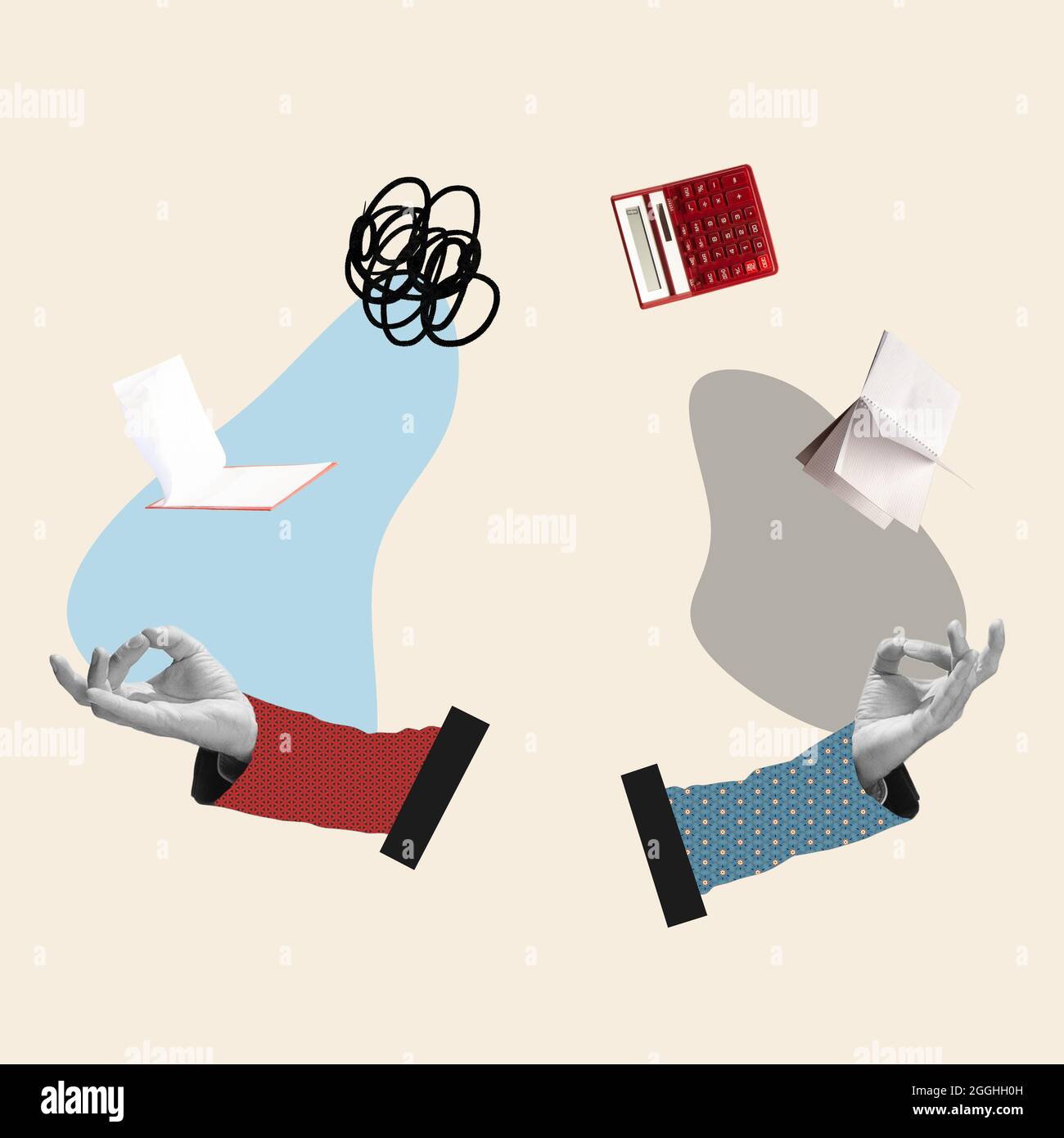 Vertical creative collage human hi-res stock photography and images - Alamy