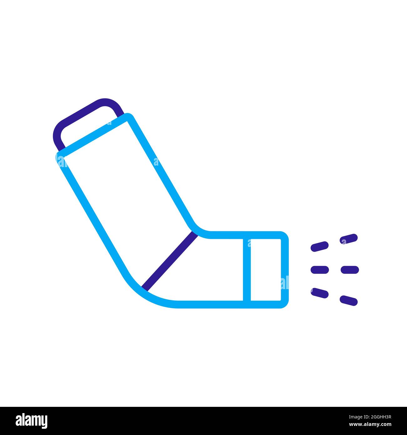 Asthma inhaler vector icon. Medicine and healthcare, medical support ...