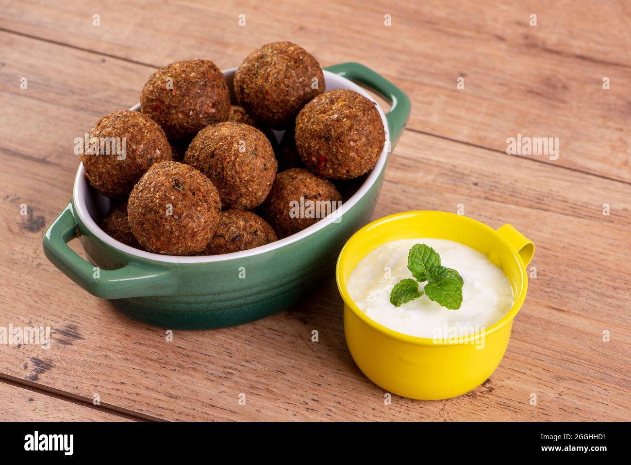 a portion of kibbeh with curd Stock Photo - Alamy