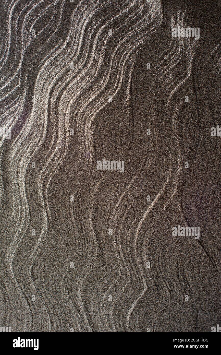 Representative background waves formed of gray sand layer Stock Photo ...