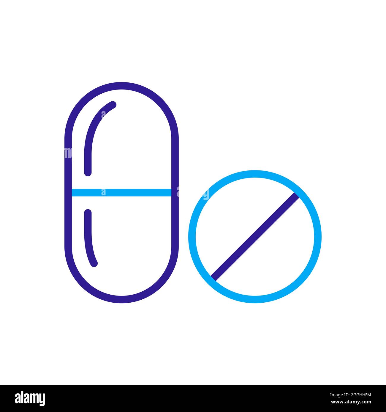 Tablets and pill vector icon. Medicine and healthcare, medical support ...