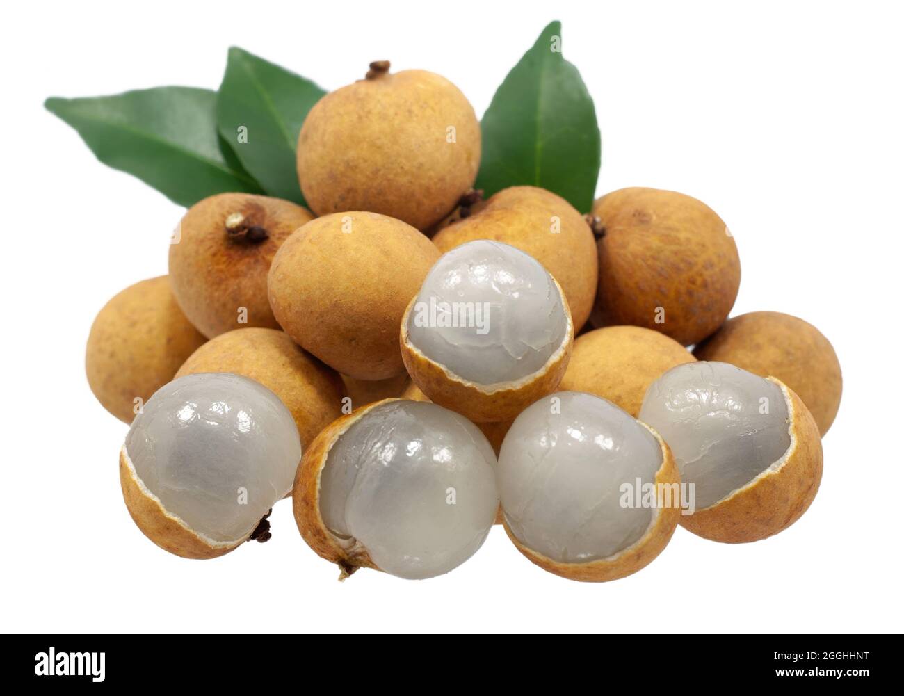 Longan fruit isolated on white background Stock Photo - Alamy