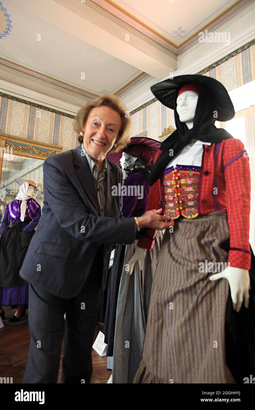 FRANCE. CORSE-DU-SUD (2A) AJACCIO. COSTUME EXPO AT THE MAISON BONAPARTE ...