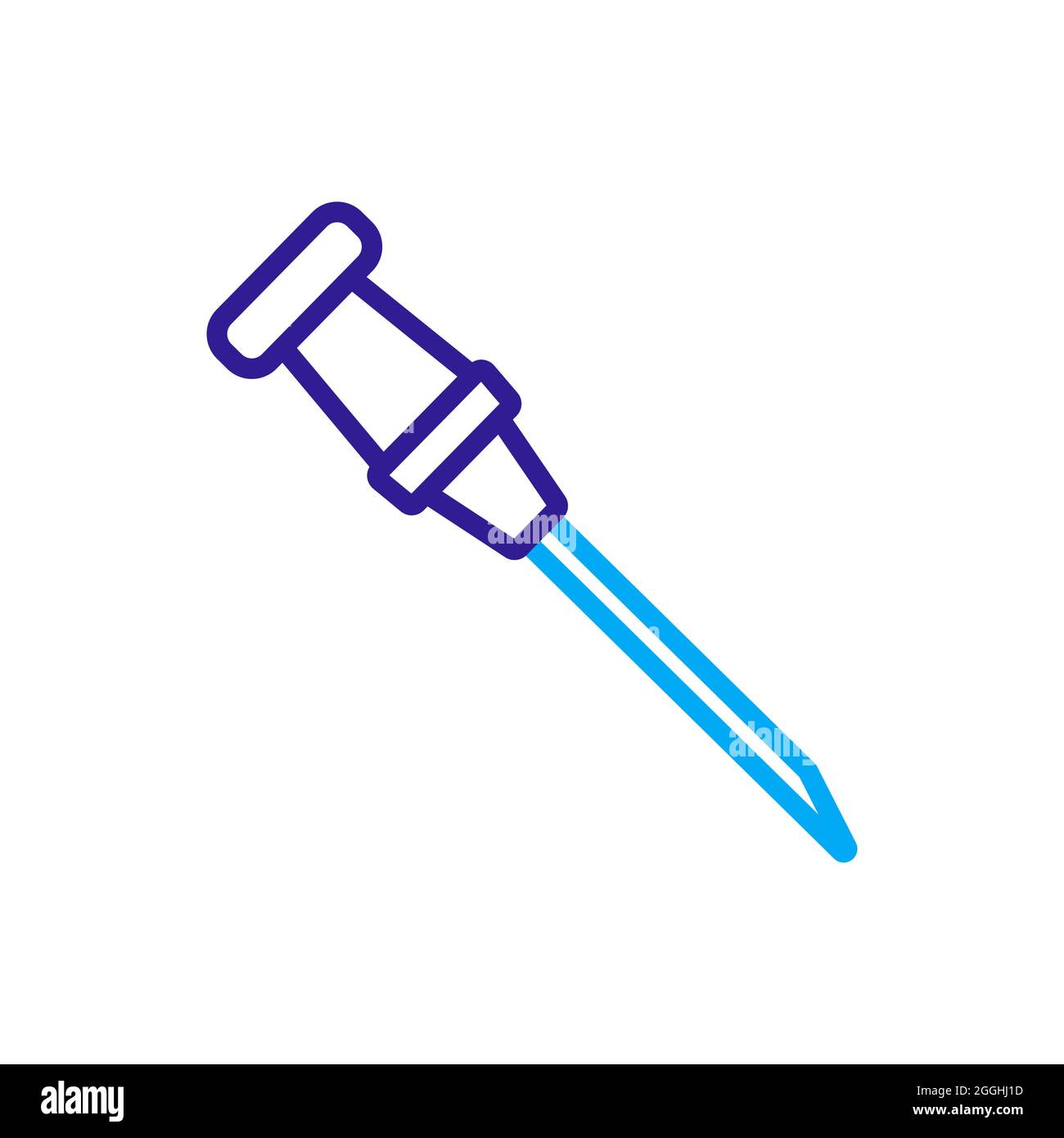 Catheter vector icon. Medicine and healthcare, medical support sign ...