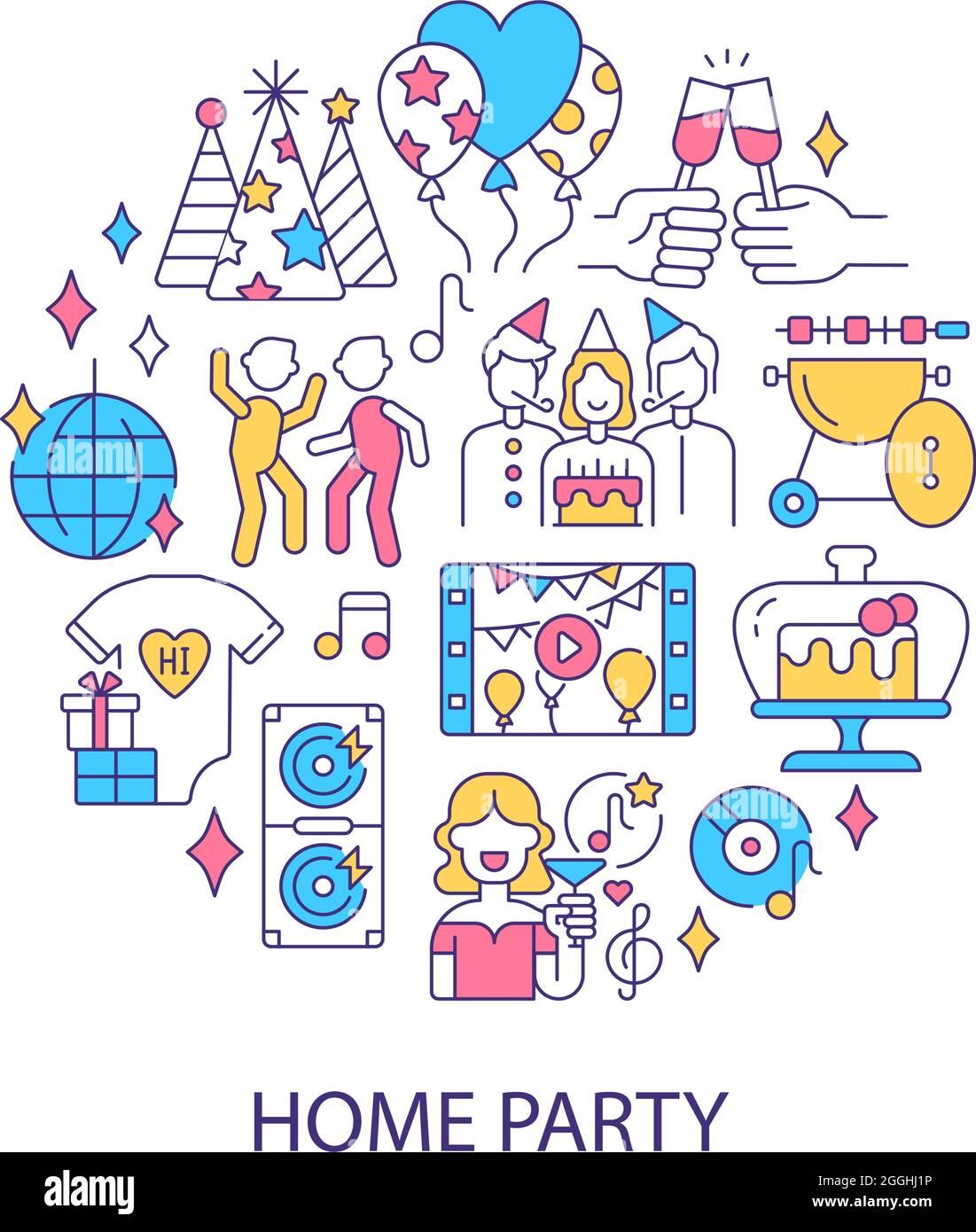 Family weekend festival Stock Vector Images - Alamy