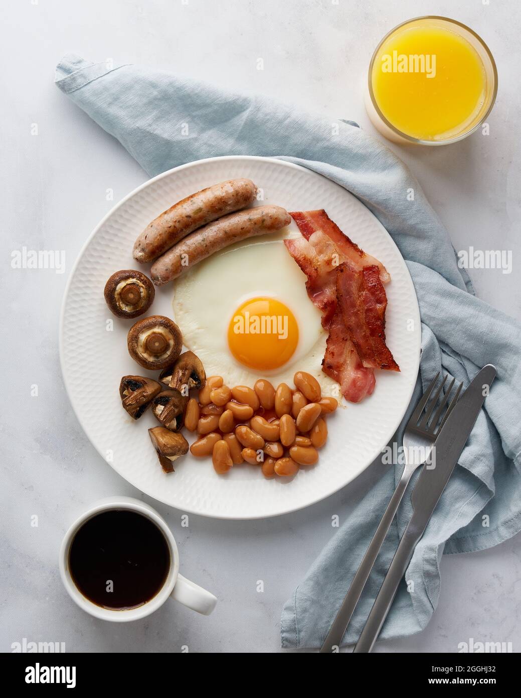 Traditional english breakfast. Ketogenic morning meal. Vertical, top ...