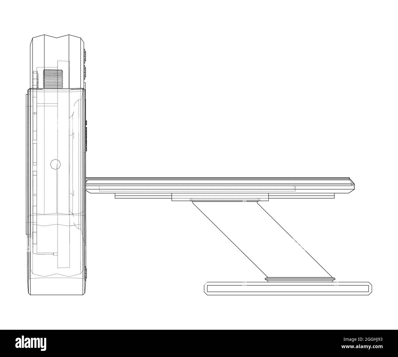 CT scanner, MRI machine. Vector Stock Vector Image & Art - Alamy