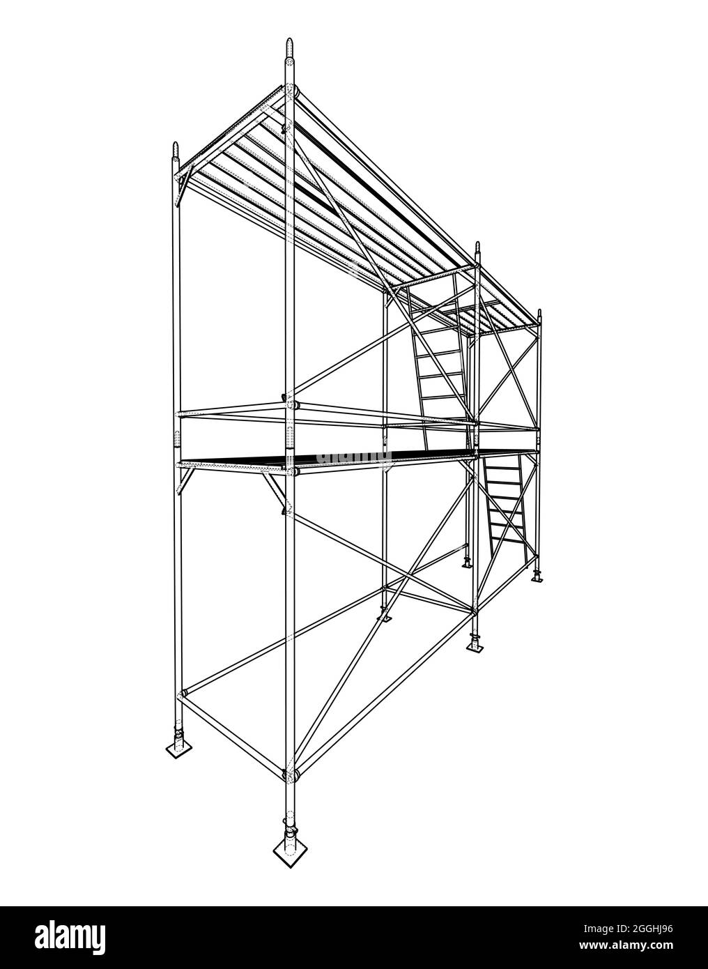 Prefabricated scaffolding. Vector Stock Vector Image & Art - Alamy