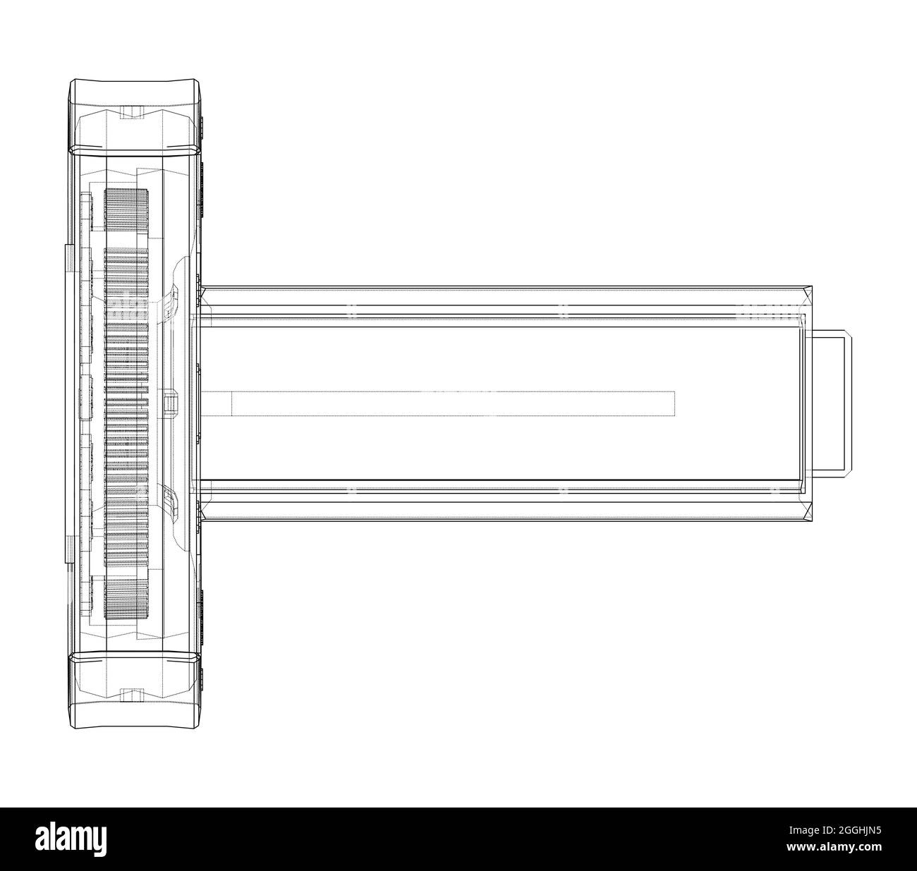 CT scanner, MRI machine. Vector Stock Vector Image & Art - Alamy