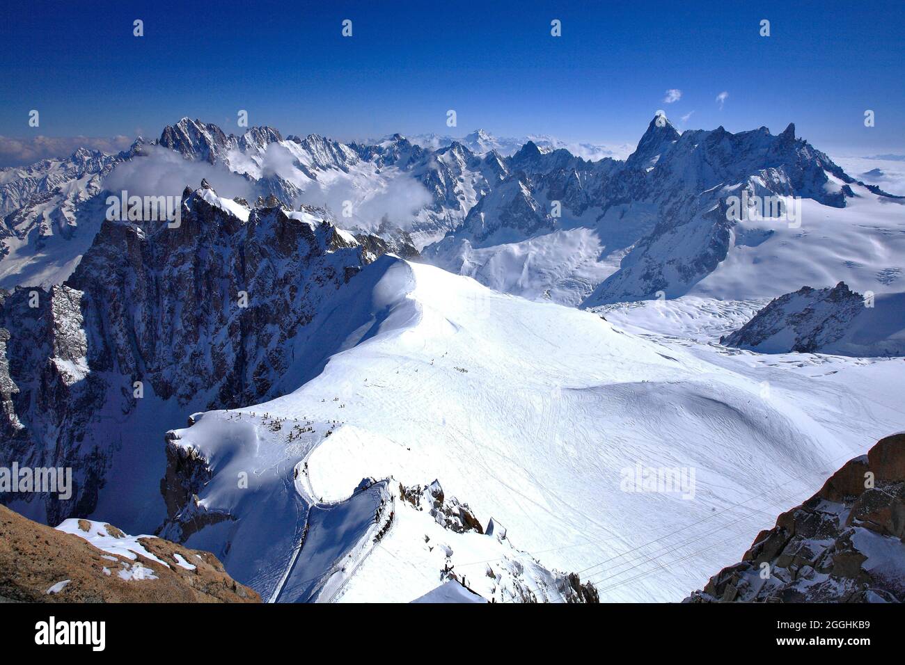 FRANCE. HAUTE SAVOIE (74) THE VALLEE BLANCHE (WHITE VALLEY), MOST ...