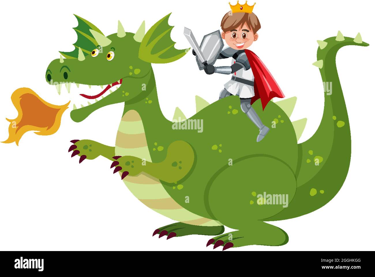Knight And Dragon Clipart