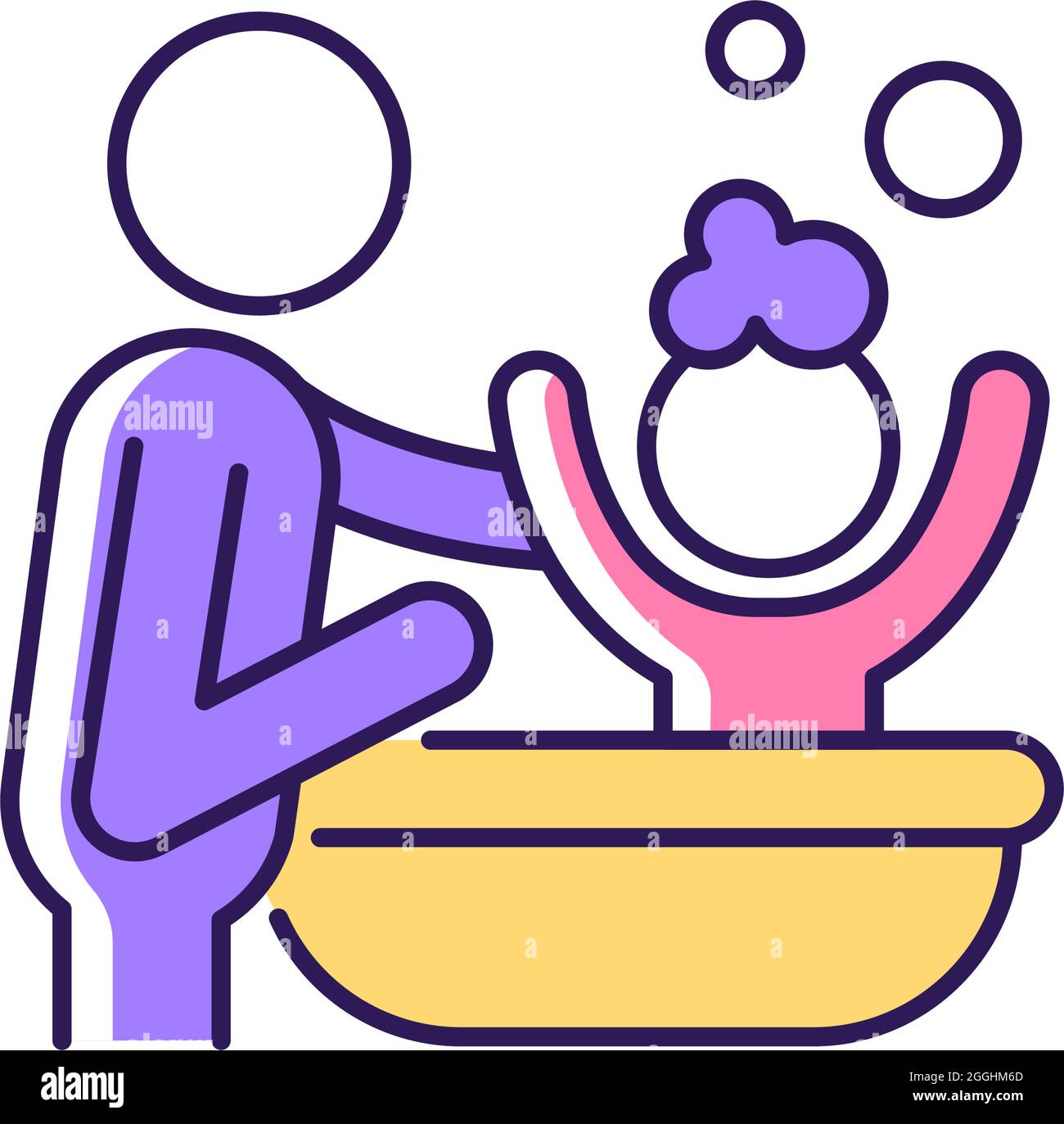 Activity bathing Stock Vector Images - Alamy