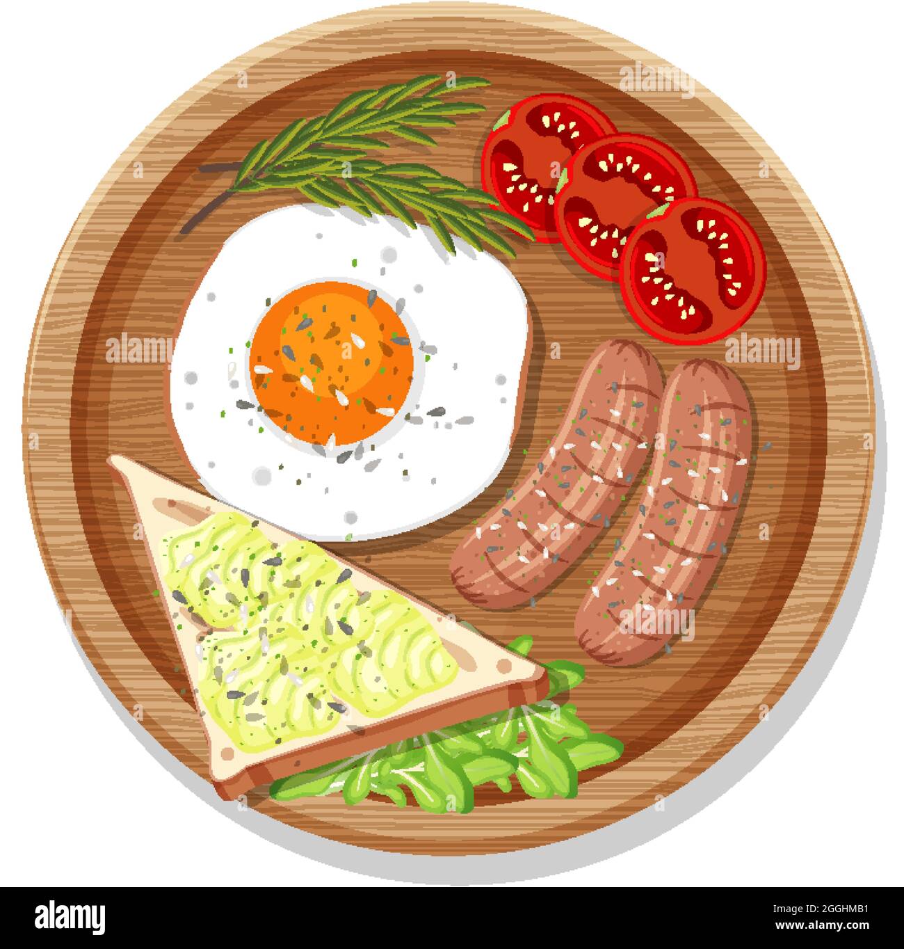 Breakfast Plate Cartoon