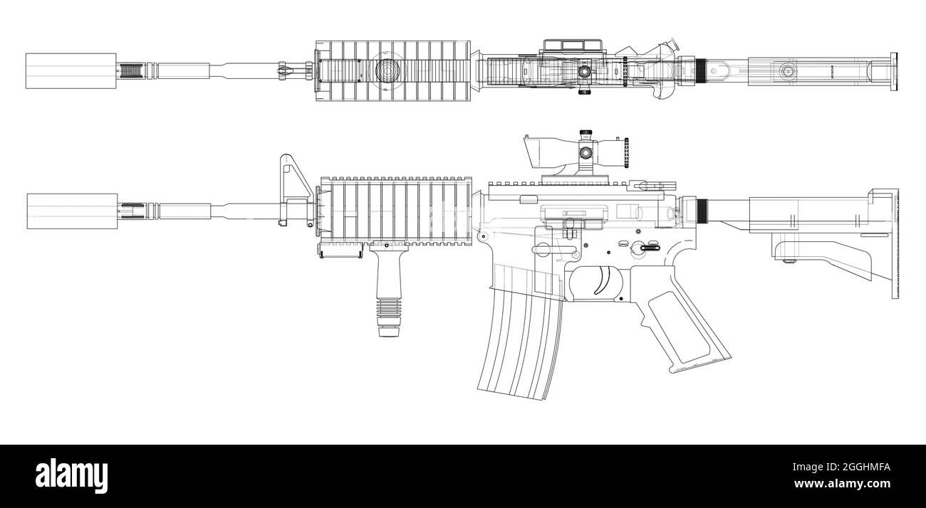Army weapons. Vector Stock Vector Image & Art - Alamy