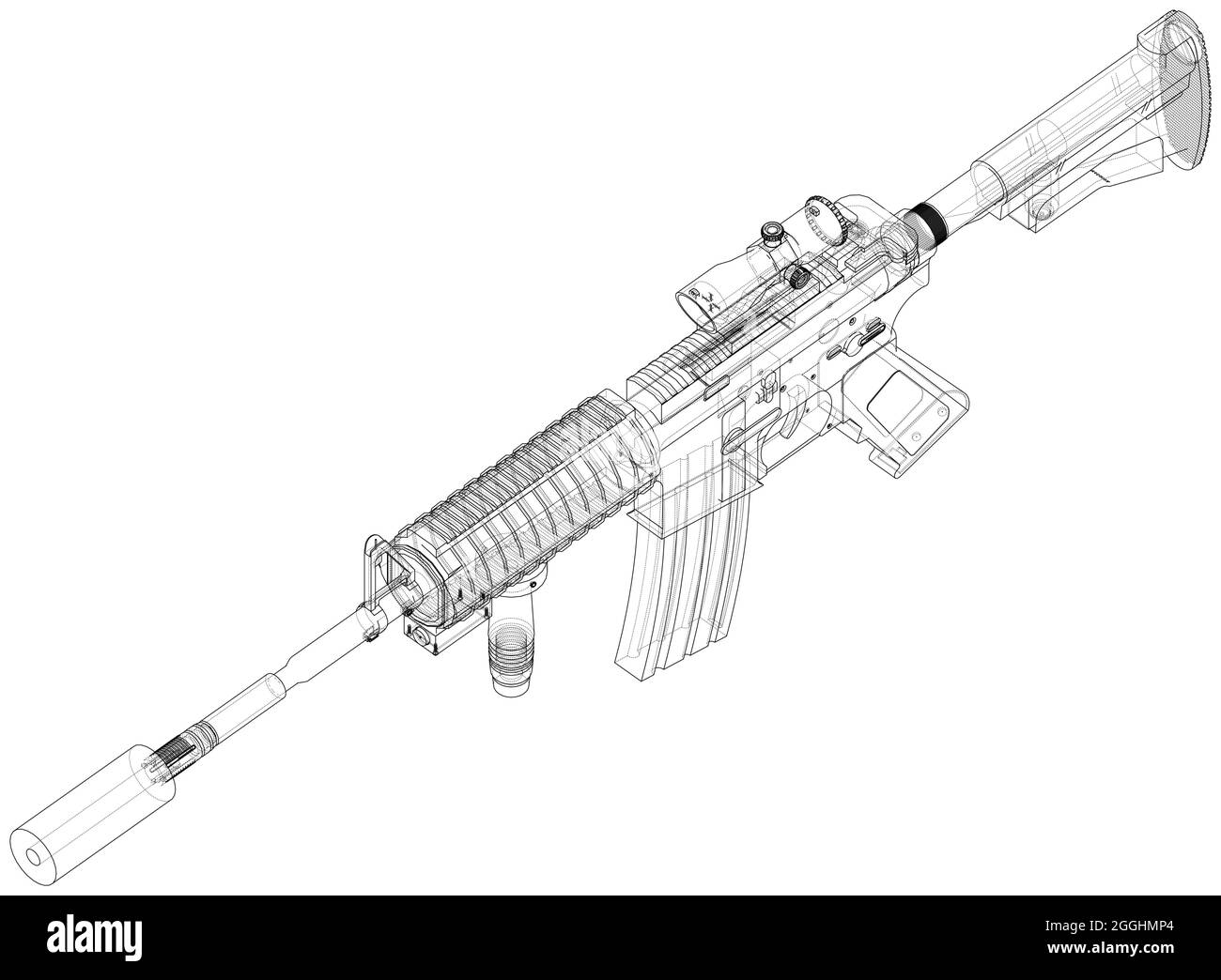 Army weapons. Vector Stock Vector Image & Art - Alamy