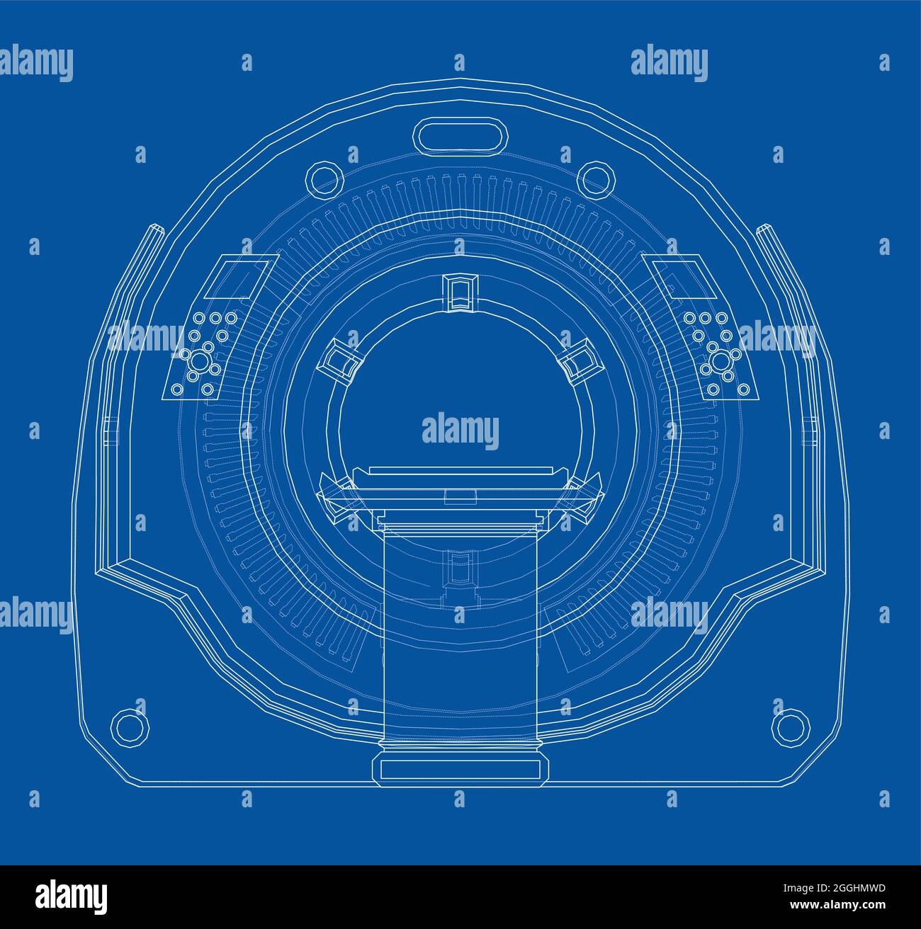 CT scanner, MRI machine. Vector Stock Vector Image & Art - Alamy