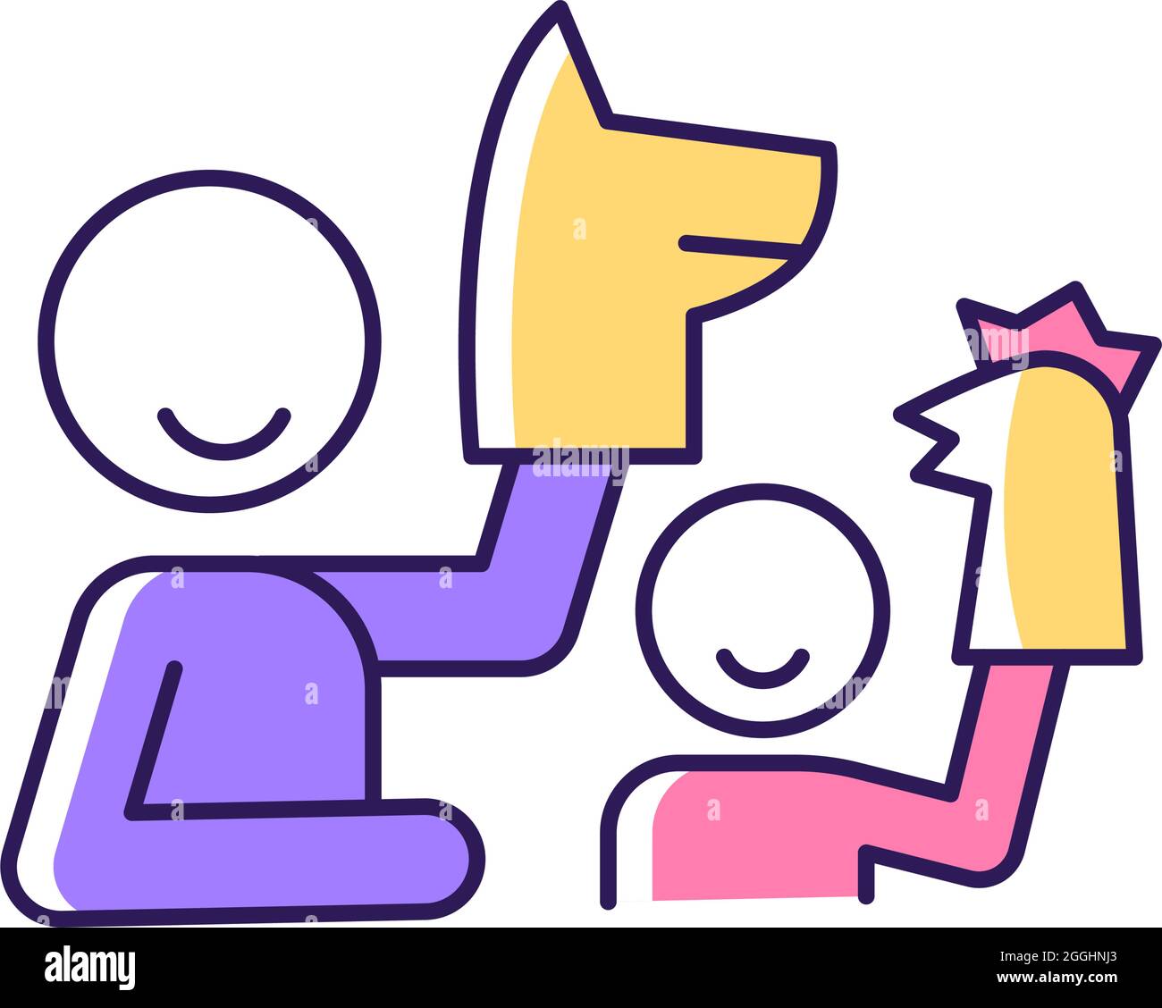 Puppets theater Cut Out Stock Images & Pictures - Alamy