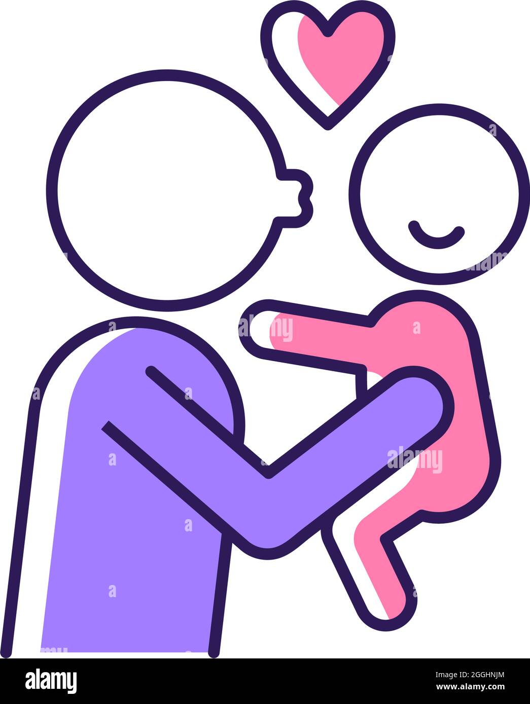 Kissing cheek Cut Out Stock Images & Pictures - Alamy