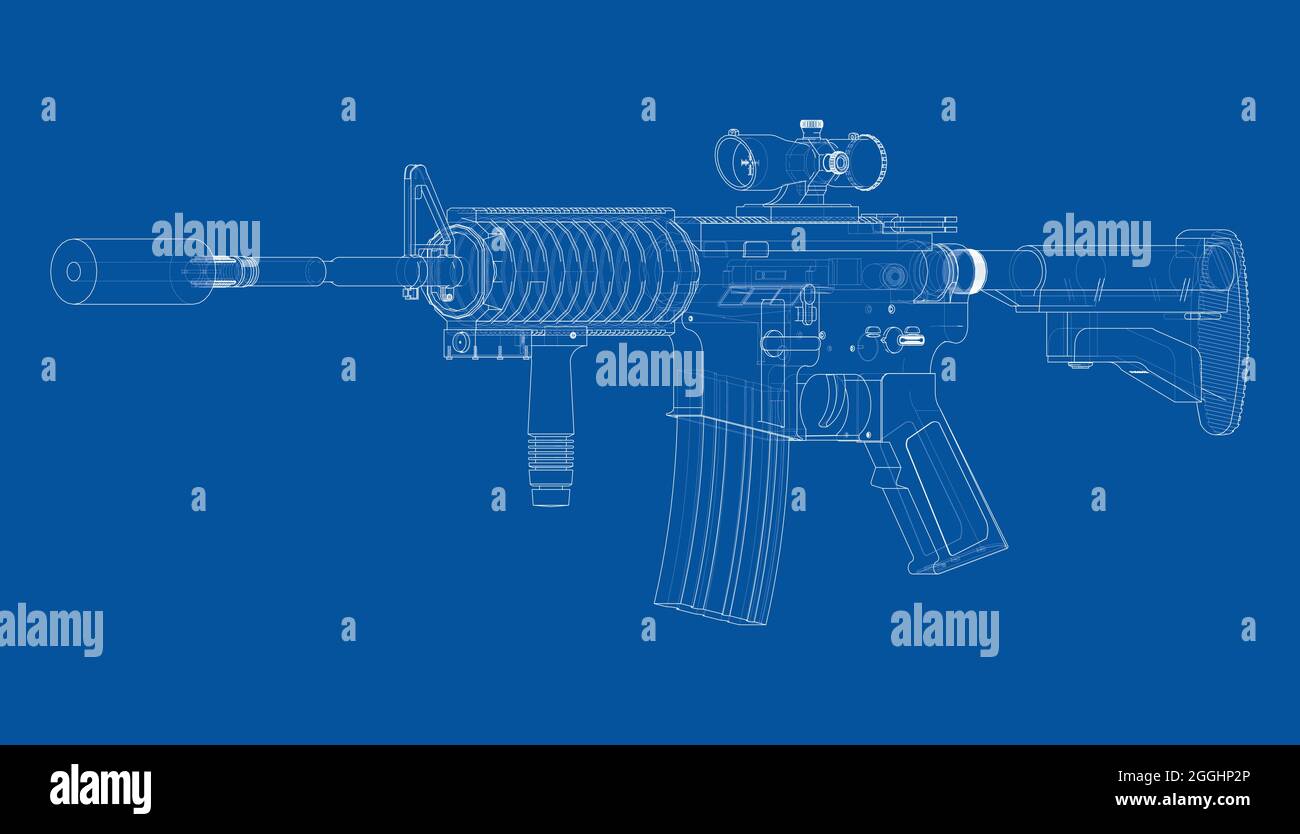 Army weapons. Vector Stock Vector Image & Art - Alamy