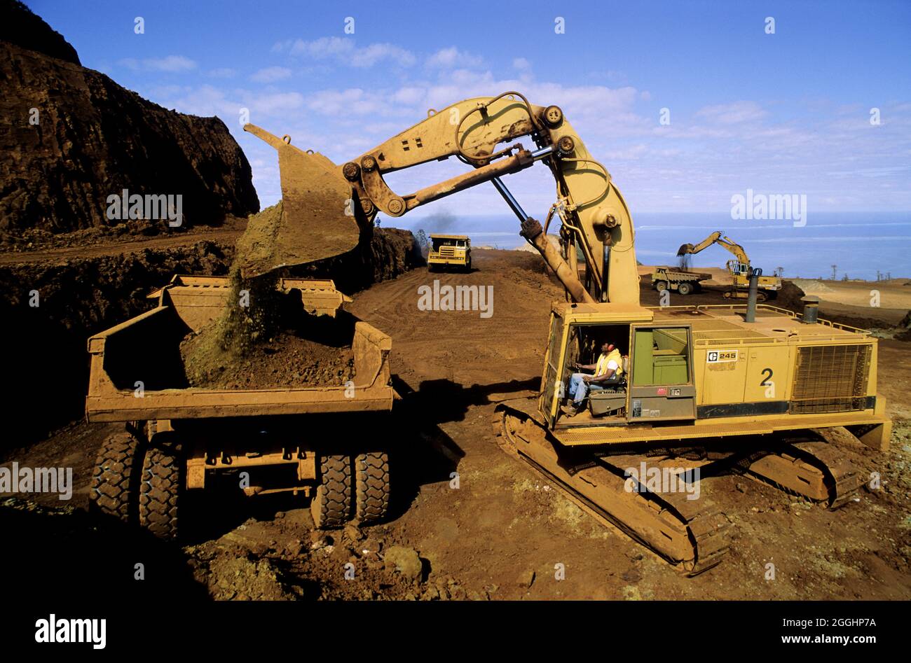 FRANCE. NEW CALEDONIA, BIG ISLAND, NICKEL EXTRACTION INDUSTRY Stock ...
