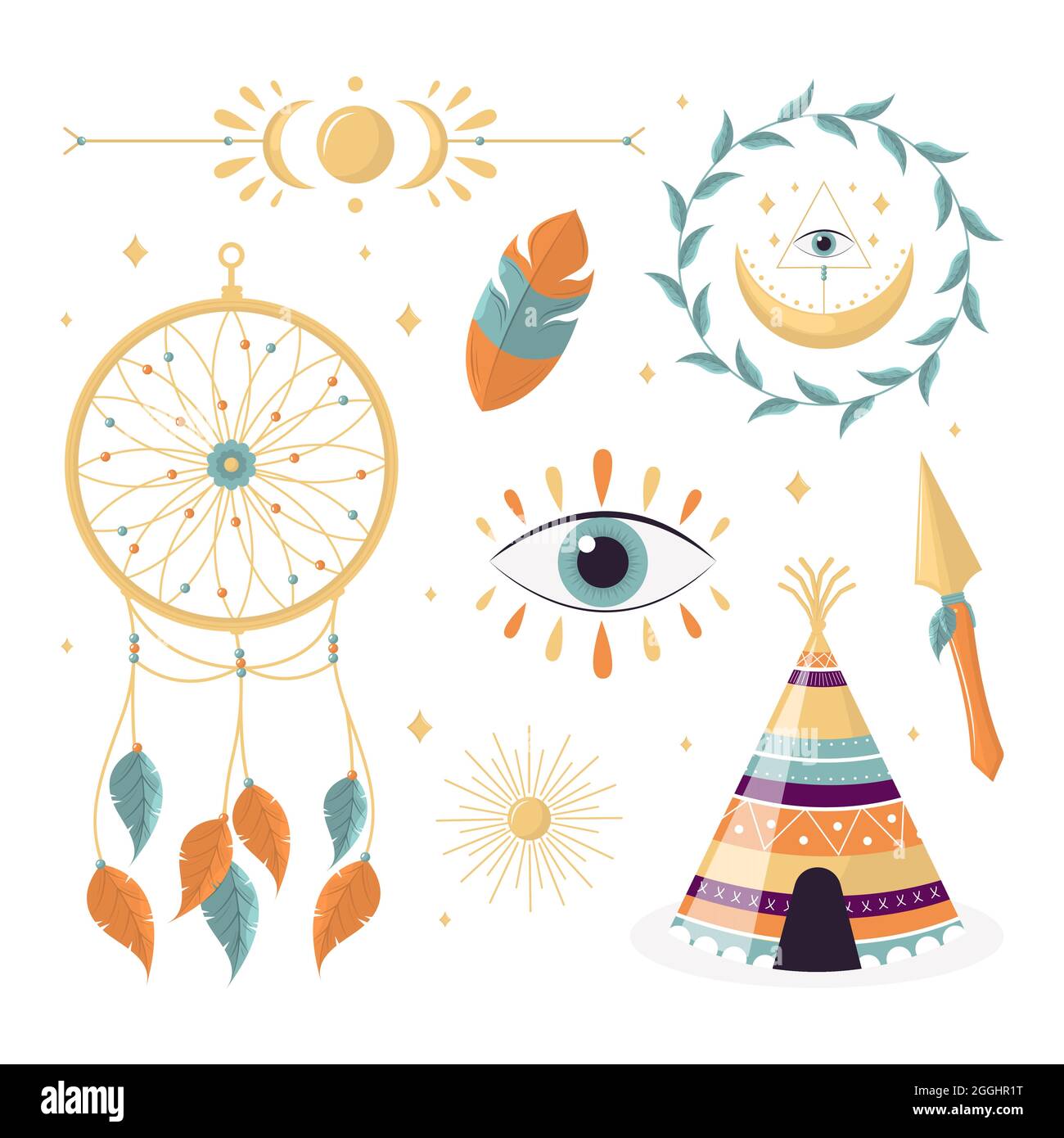 Detailed boho background Vector illustration Stock Vector Image & Art ...