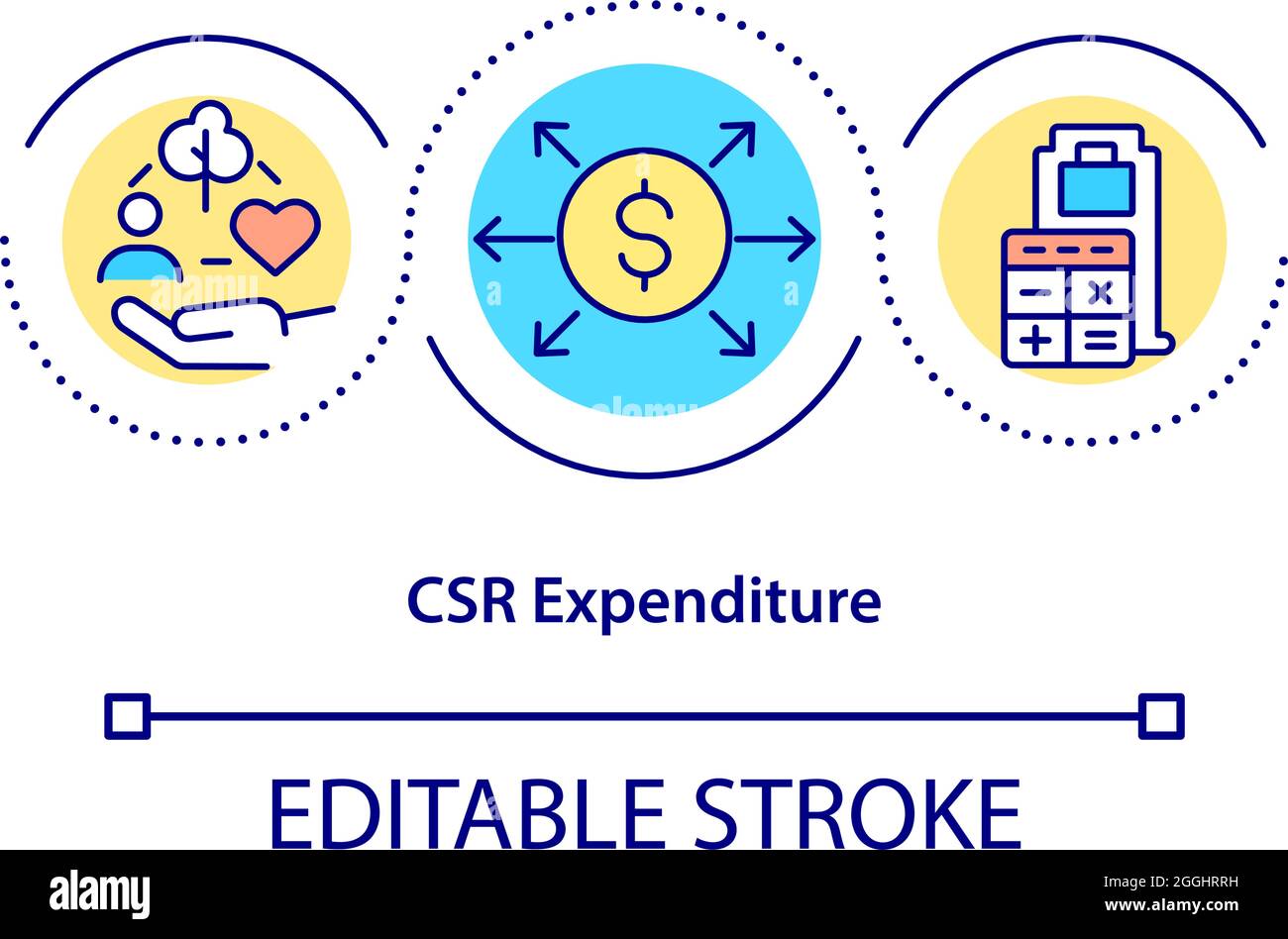 CSR expenditure concept icon Stock Vector Image & Art - Alamy