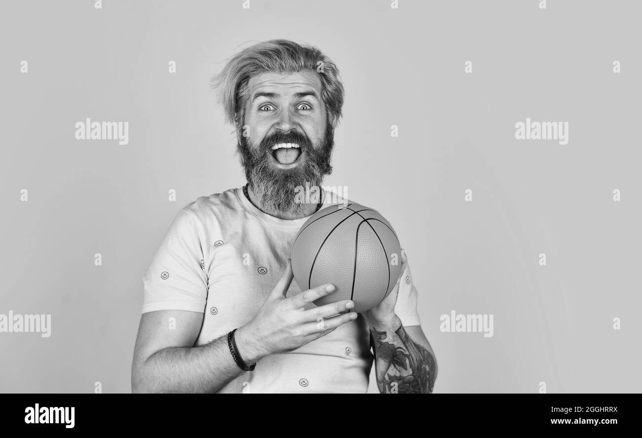 Hobby and leisure. Healthy lifestyle. Active guy. Basketball players on ...