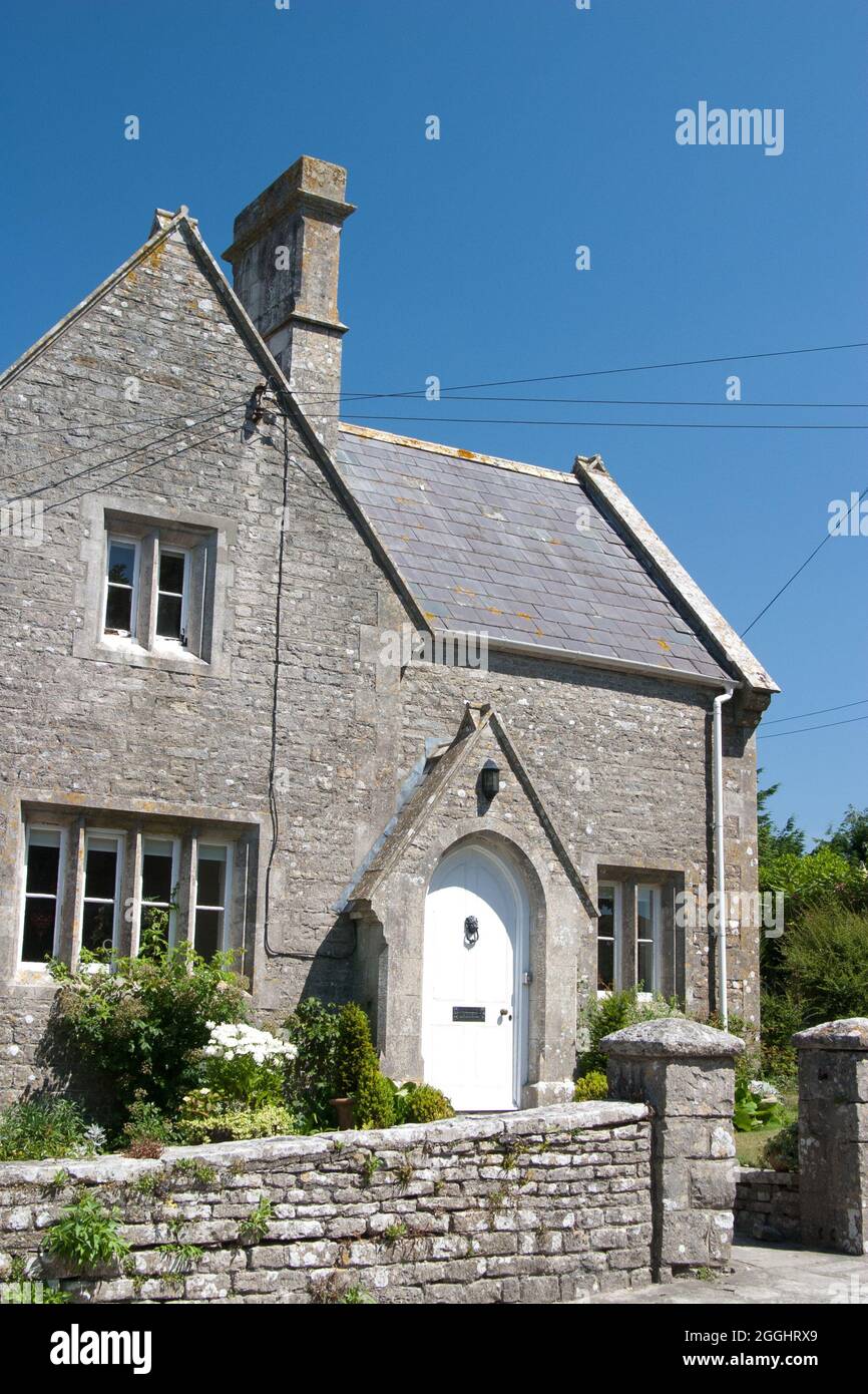 An attractive Purbeck stone house in the village of Kingston in Dorset ...