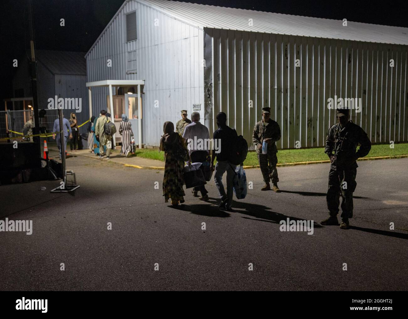 U.S. Marines with the 2nd Marine Logistics Group guide Afghan special ...