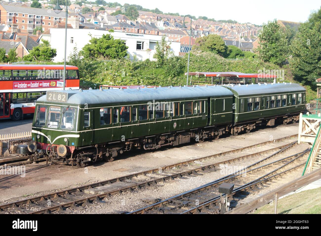 A picture from 2006 of the Swanage Railway's first generation DMU ...