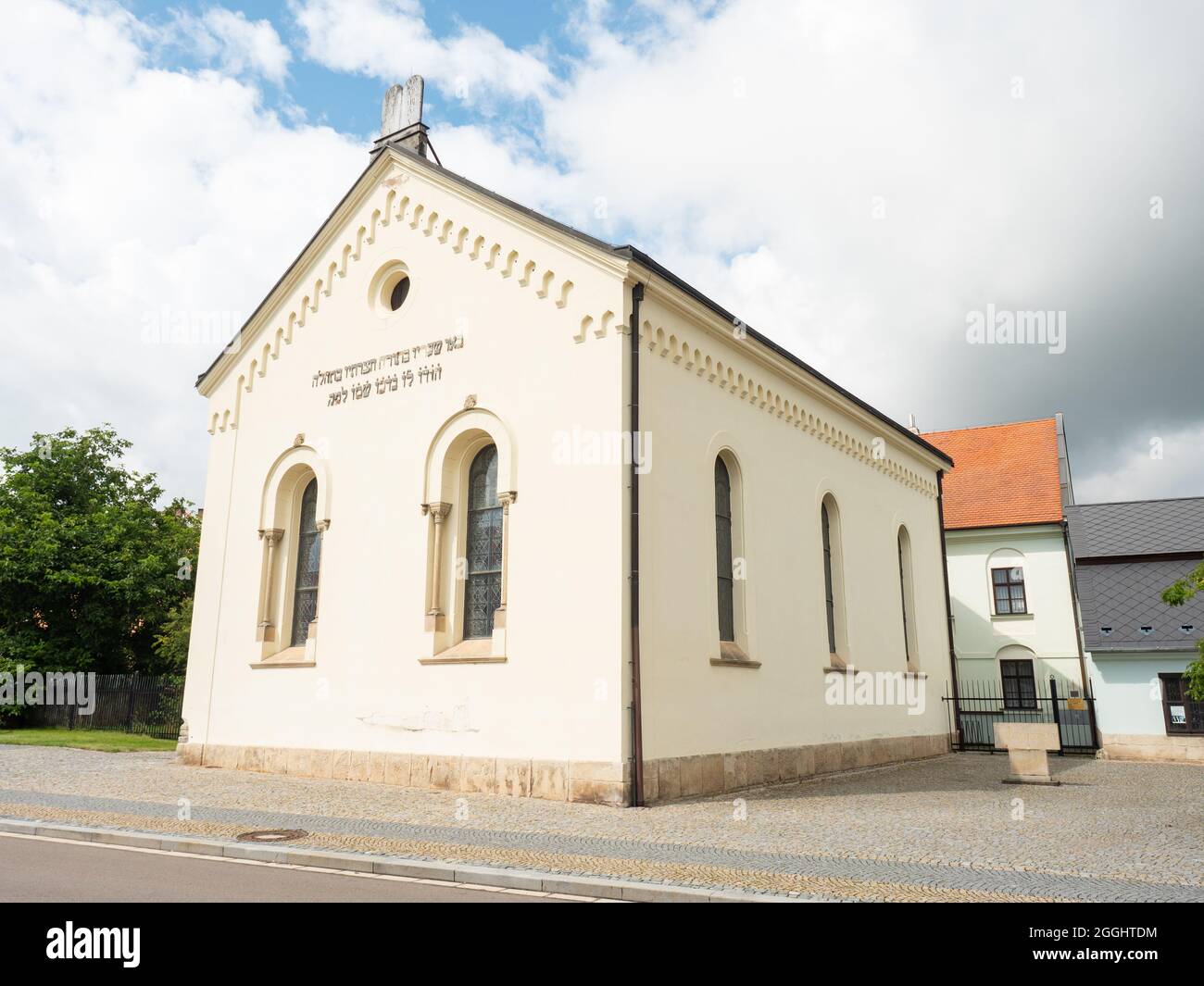 Hermanuv Mestec, Czechia. 26th of August 2021. Repaired synagogue in ...