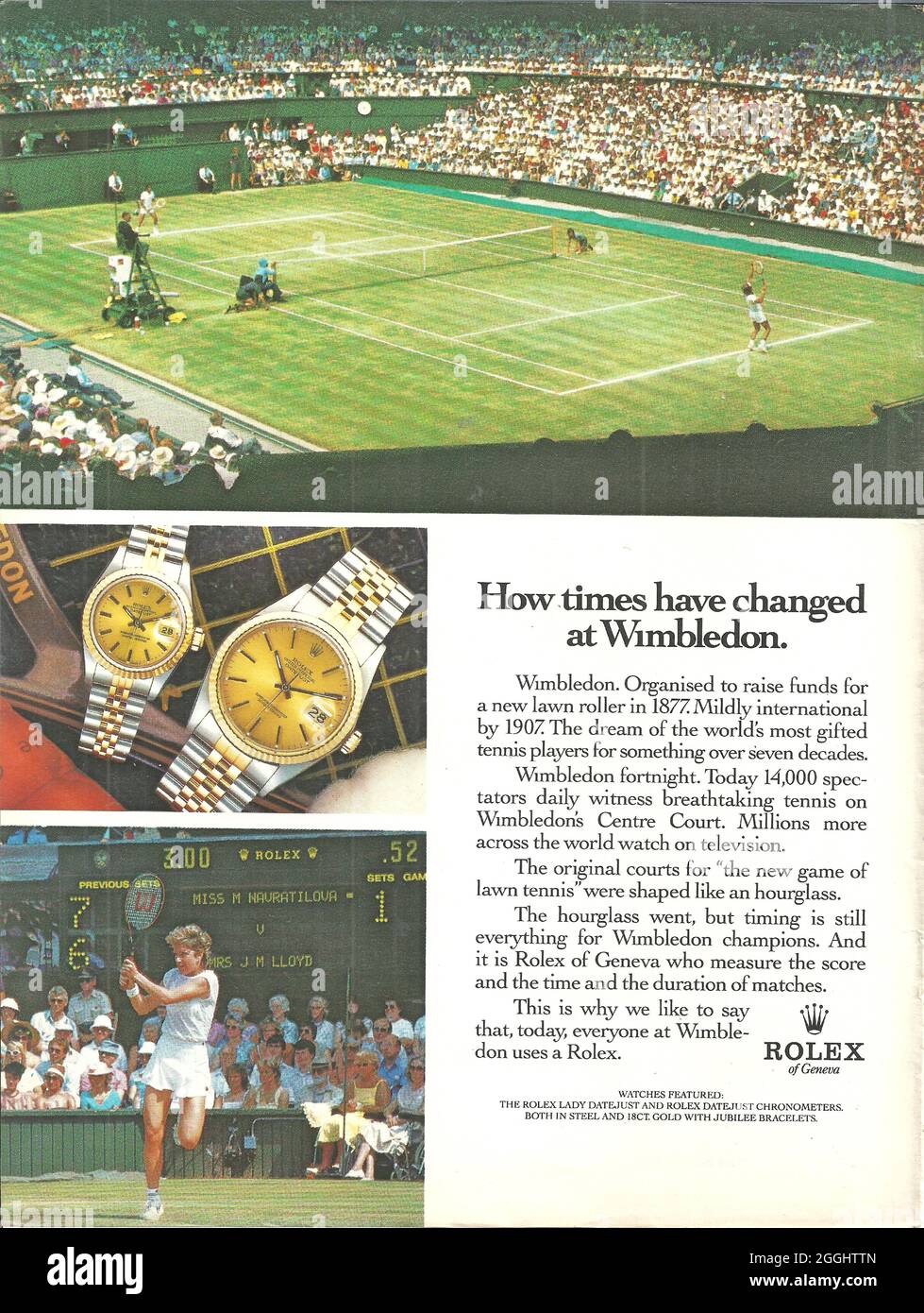 Paper ad advert of Rolex watch Swiss made Rolex Oyster day date gmt ...