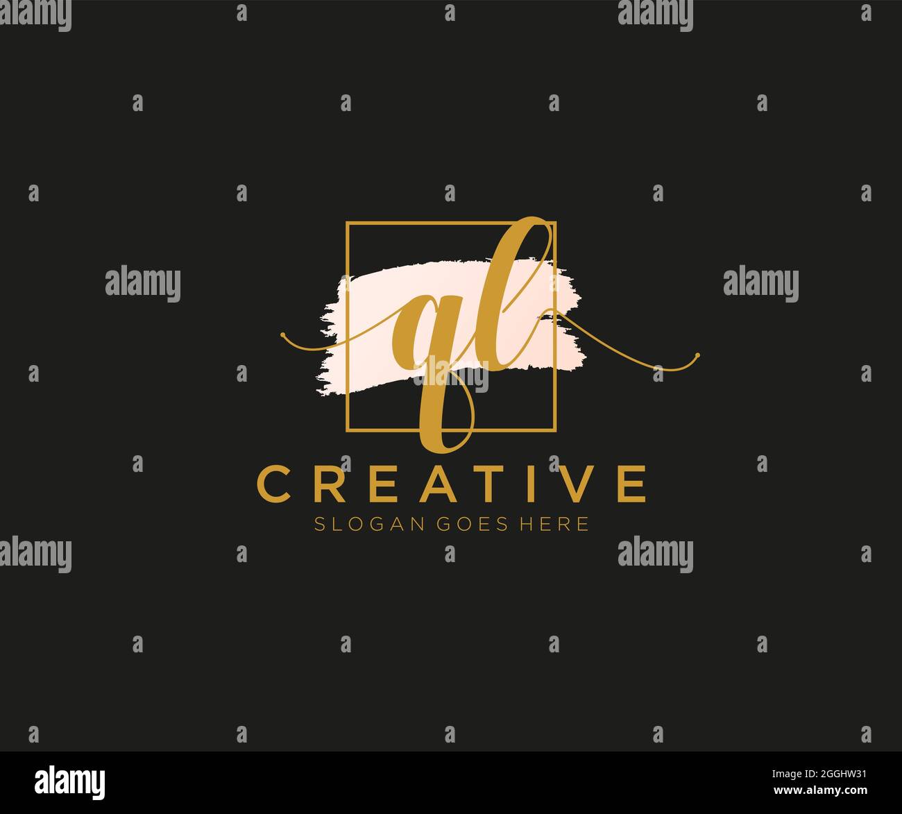 QL Feminine logo beauty monogram and elegant logo design, handwriting ...