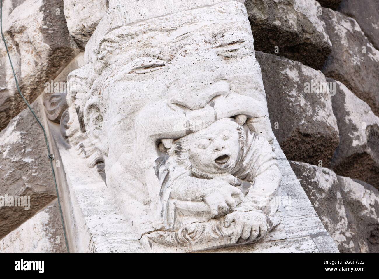 The relief on the New City Hall of the 'Citizen being consumed by their ...