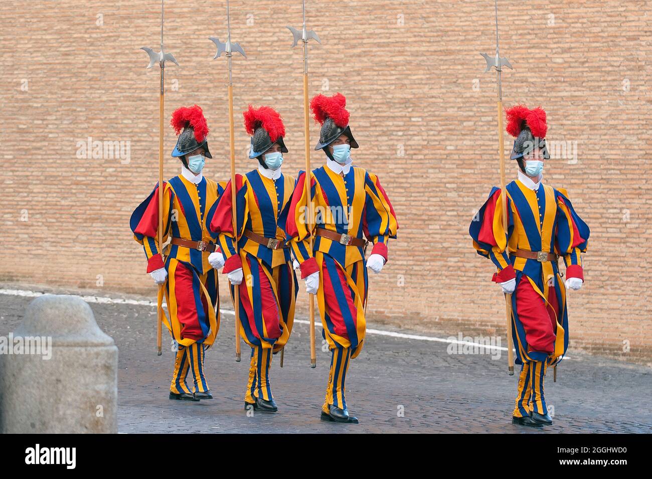 Rome, Italy. 01st Sep, 2021. September 1, 2021 Swiss Guards arrive at ...