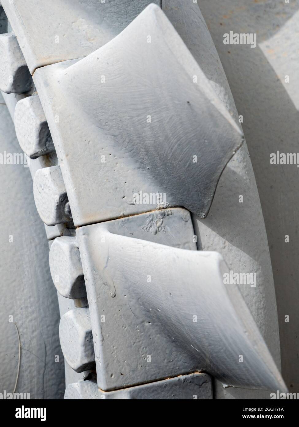 Vertical shot of rusty metal pieces Stock Photo - Alamy