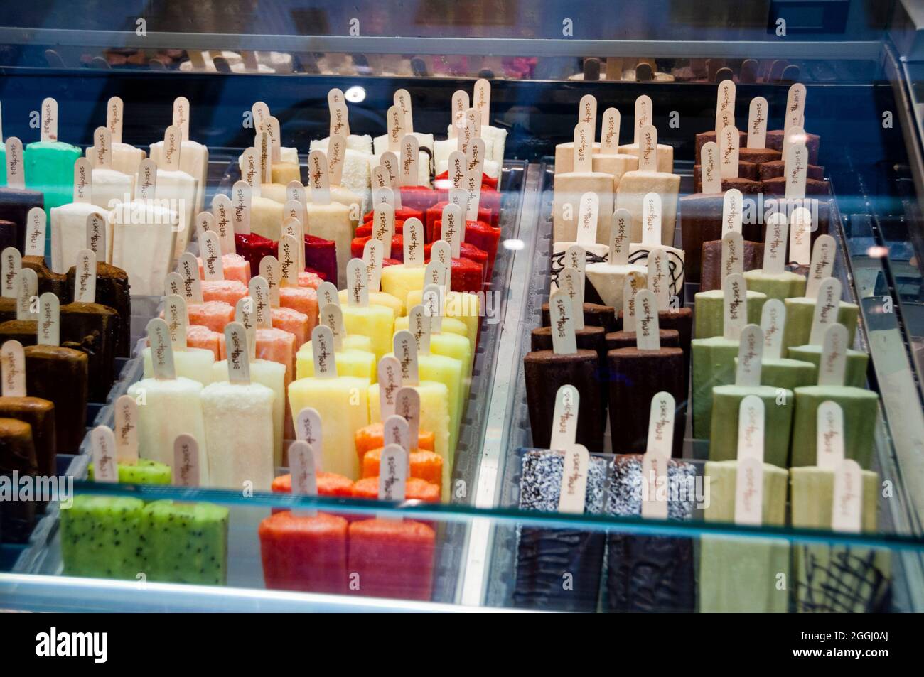 Italian gelato on a stick in Florence, Italy Stock Photo - Alamy