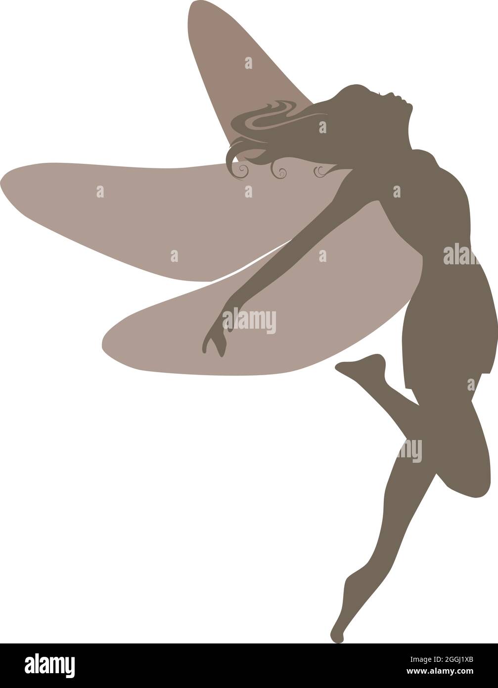 fairy with butterfly wings, vector Stock Vector Image & Art - Alamy