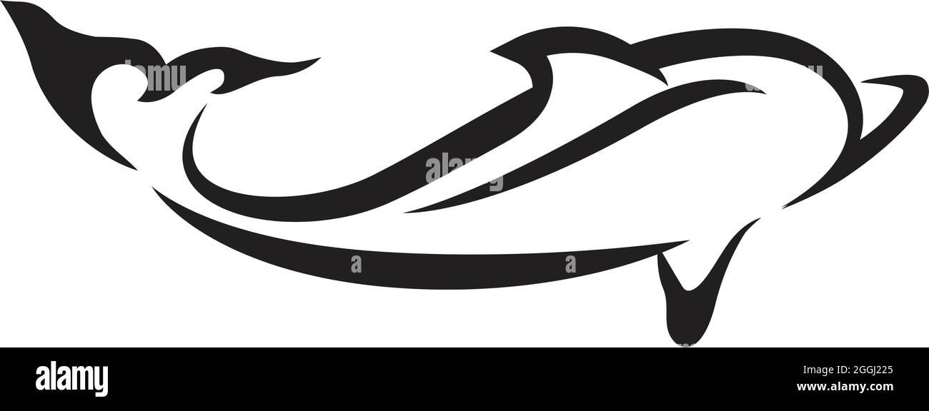 Dolphin, vector artwork Stock Vector Image & Art - Alamy