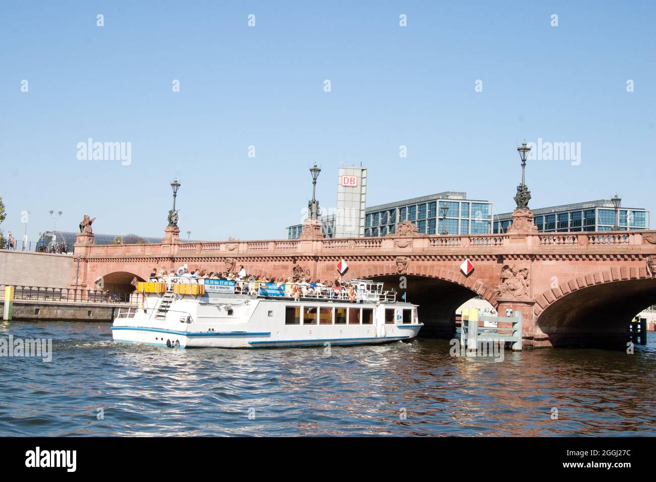 Tourist boats On the River Spree in Berlin in Germany Stock Photo - Alamy