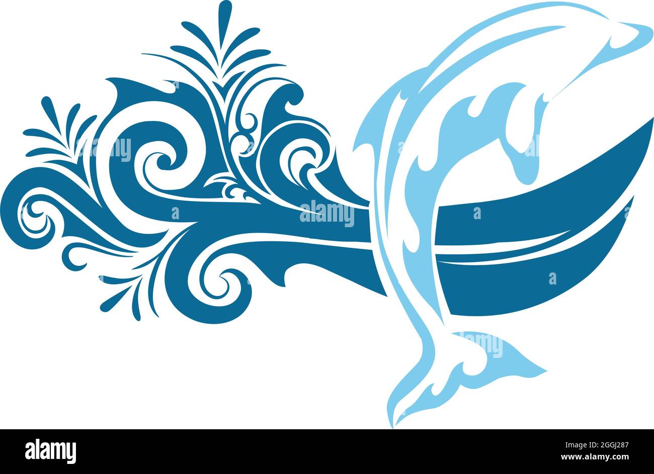 Dolphin, vector artwork Stock Vector Image & Art - Alamy