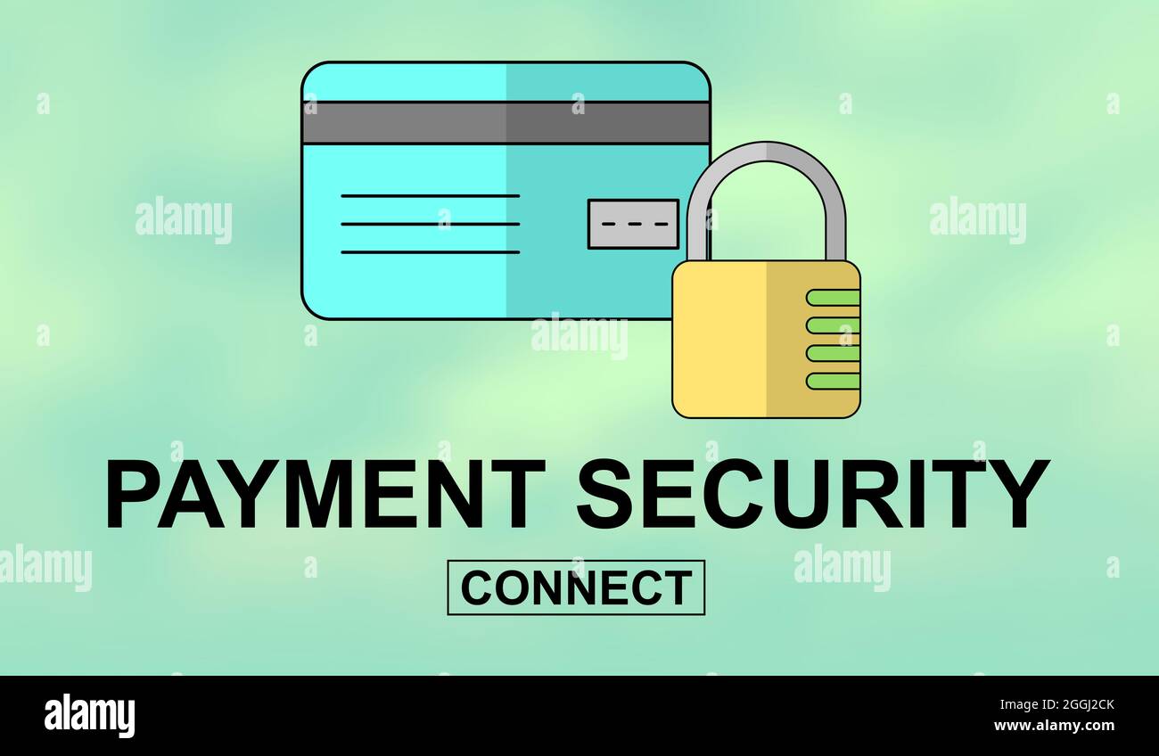 Illustration of a payment security concept Stock Photo - Alamy