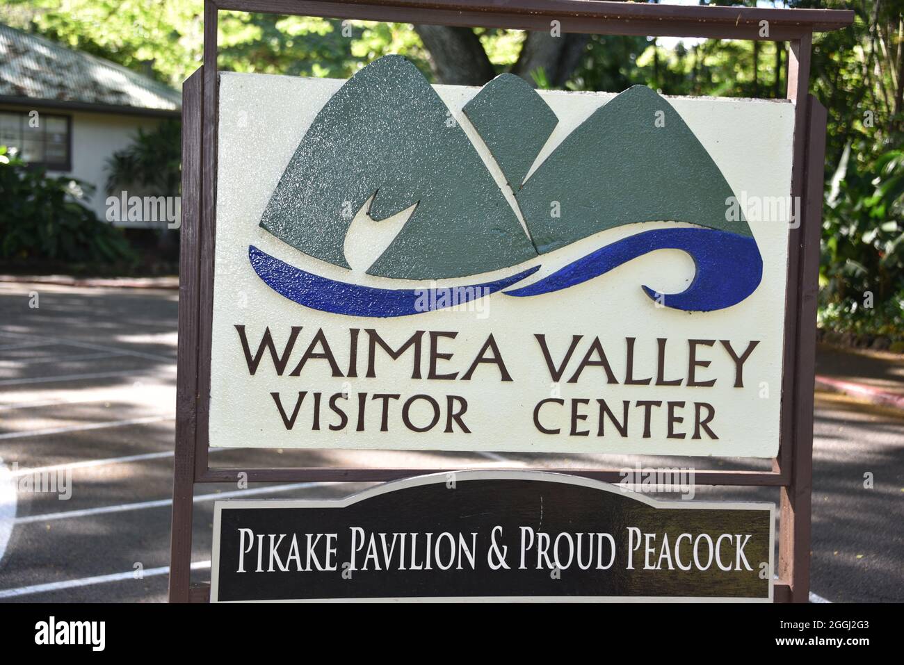 Oahu, HI U.S.A. 6/4&7/2021. Waimea Valley Visitors Center. Waimea ...