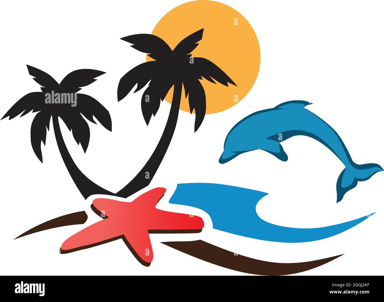 Dolphin, vector artwork Stock Vector Image & Art - Alamy