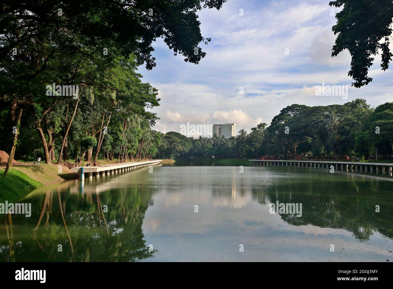 Dhaka, Bangladesh - September 01, 2021: The Ramna Park is a large park ...