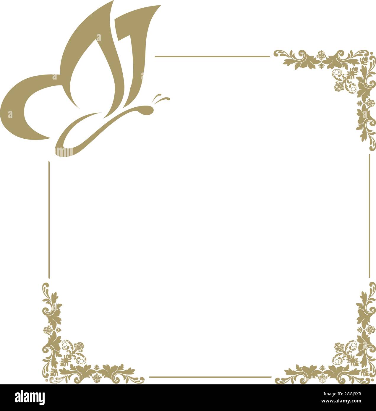 Butterfly classic logo hi-res stock photography and images - Alamy