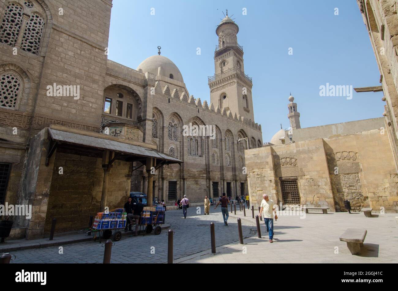 Funerary Complex of Sultan al-Mansur Qalawun, Muizz Street, Cairo Stock ...