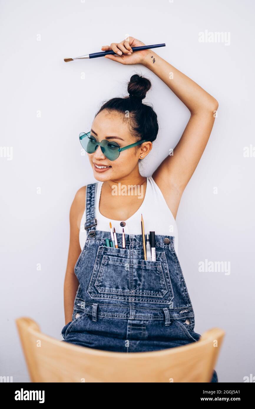 Dreamy Artist is having fun Stock Photo - Alamy