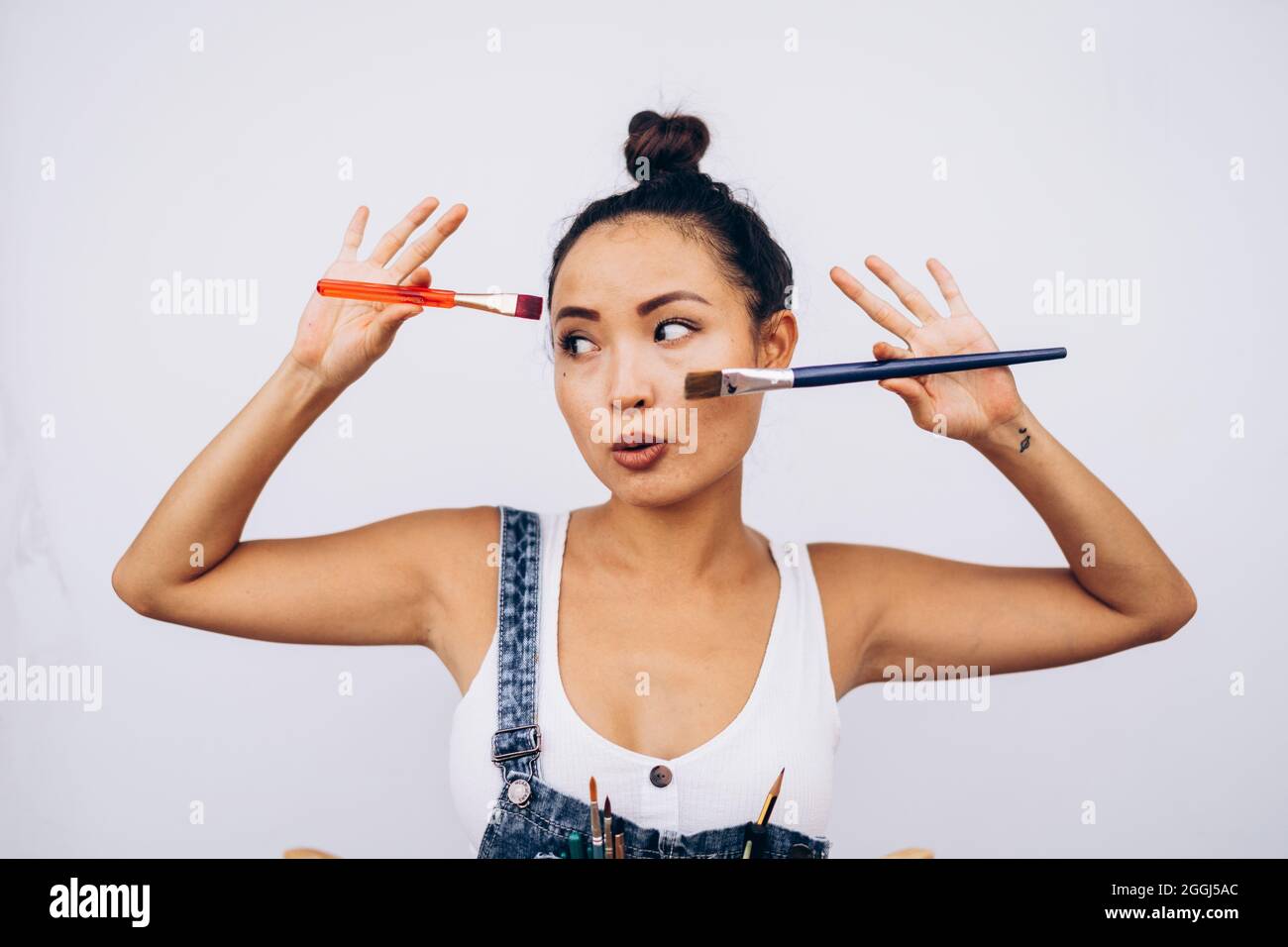 Dreamy Artist is having fun Stock Photo - Alamy