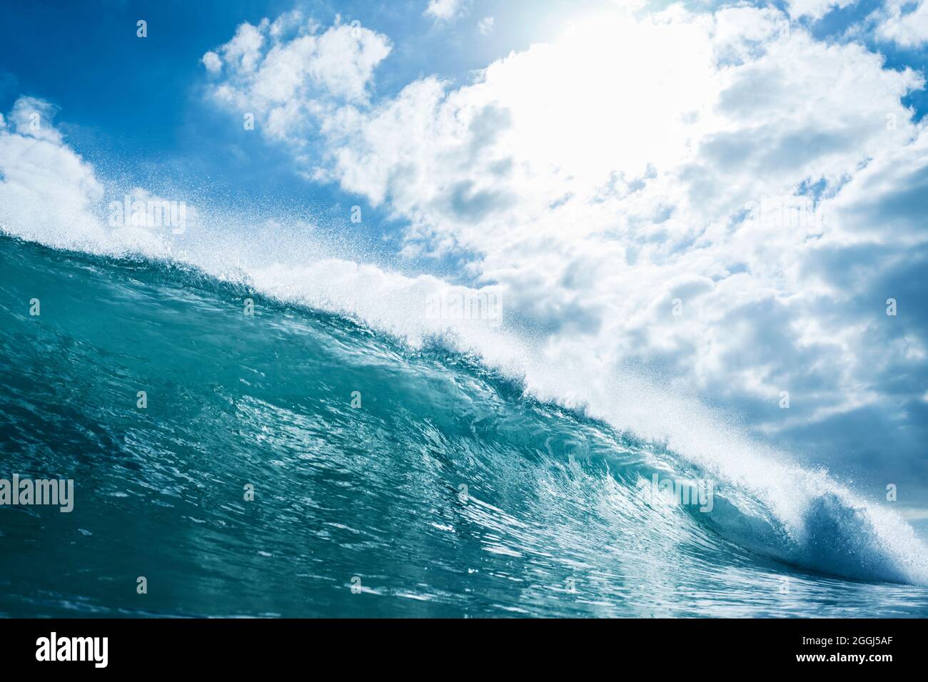 wave breaking over the sea, aggressive, under the water Stock Photo - Alamy